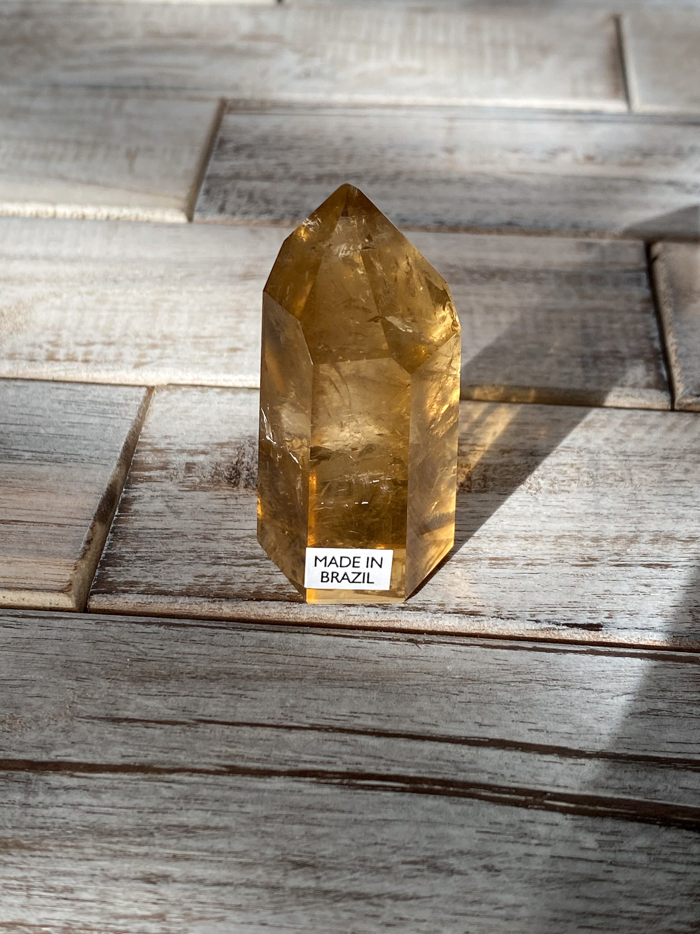 Citrine Tower From Brazil With Imperfections Small Honey Citrine Tower ...