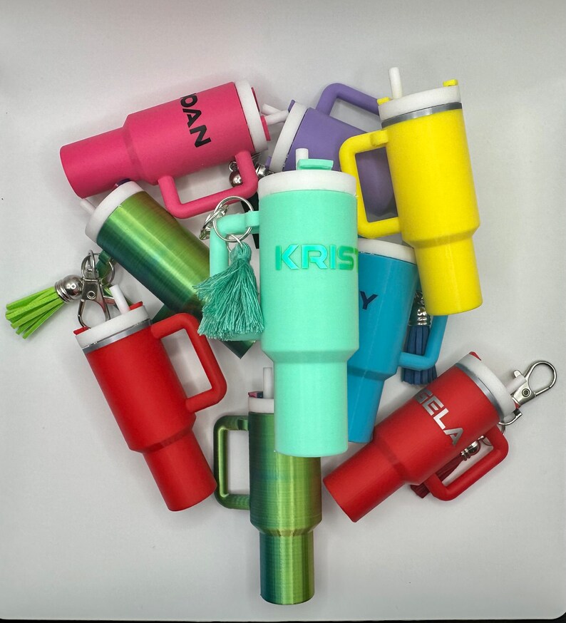 Personalized Mini Stanley Replica Tumbler Keychains - Etsy
