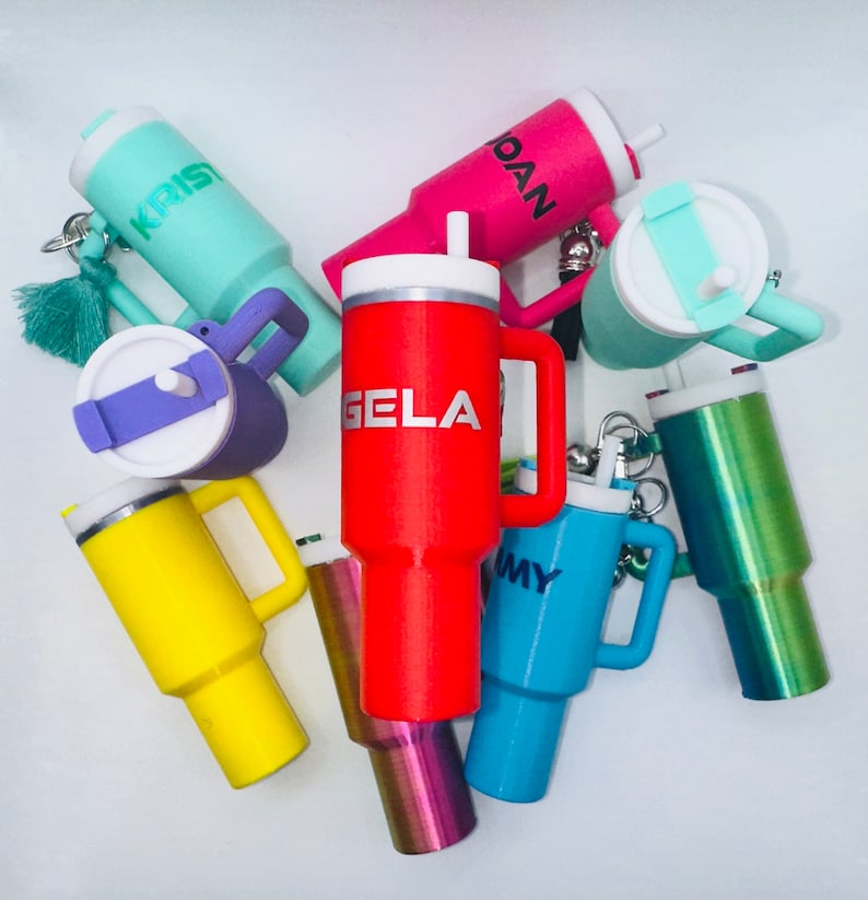 Personalized Mini Stanley Replica Tumbler Keychains - Etsy