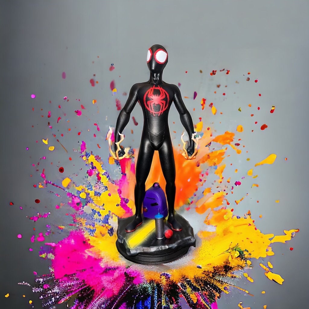 Miles Morales Spiderverse Statue - Etsy