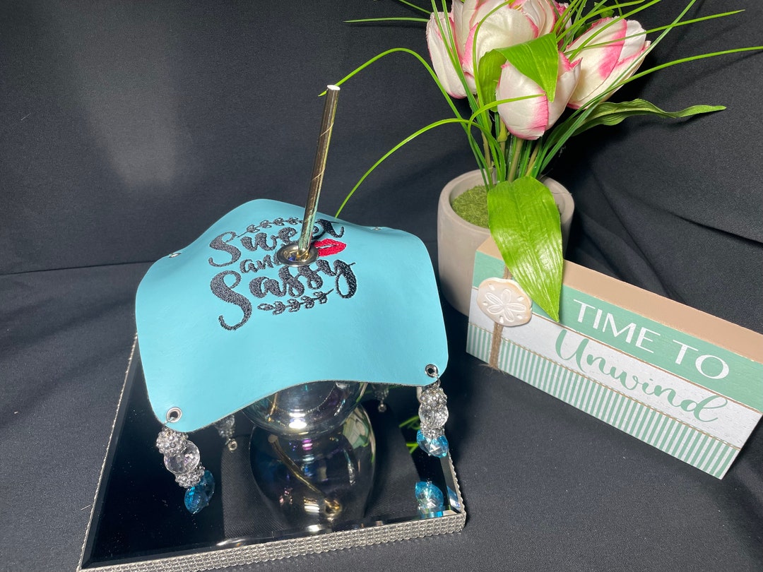 Custom Drink Cover With Embroidery - Etsy