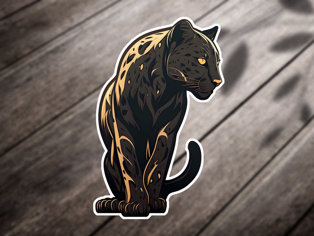 Majestic Black Panther Sticker - Etsy