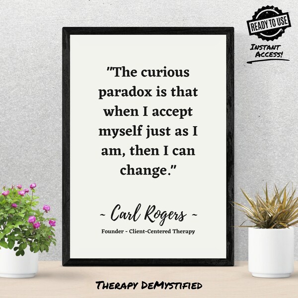 Carl Rogers Quote - Etsy