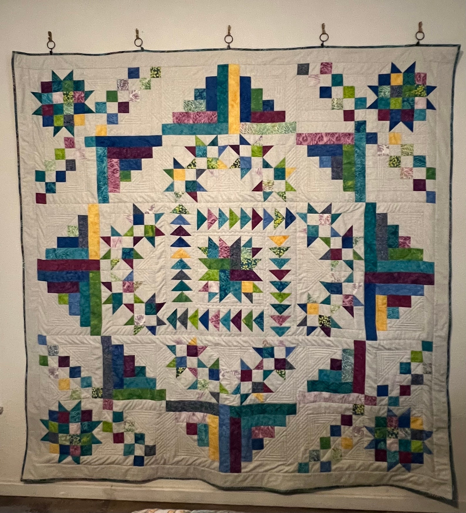 Warmth of Our Stars Pattern in Colorful Batiks - Etsy