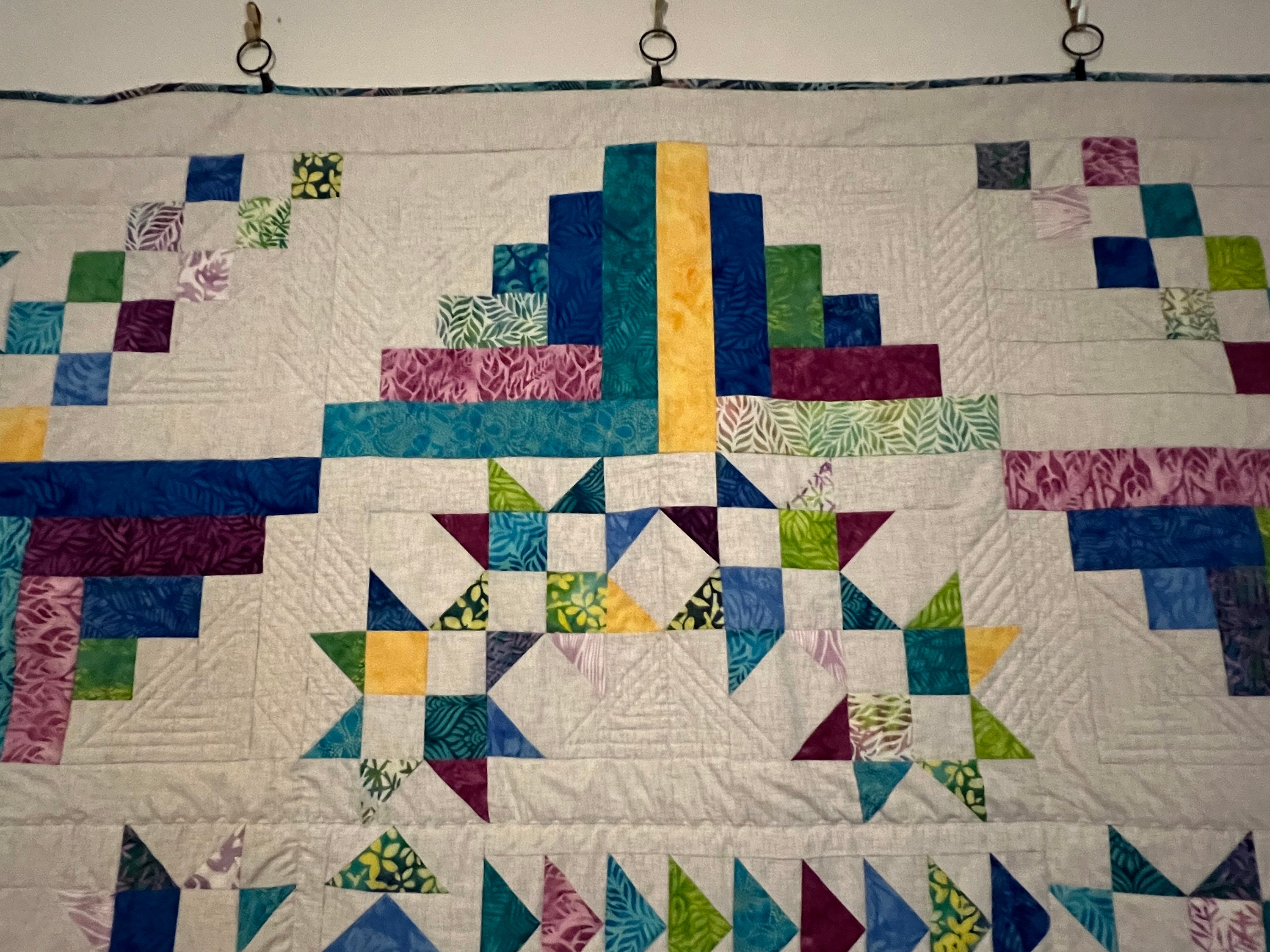 Warmth of Our Stars Pattern in Colorful Batiks - Etsy