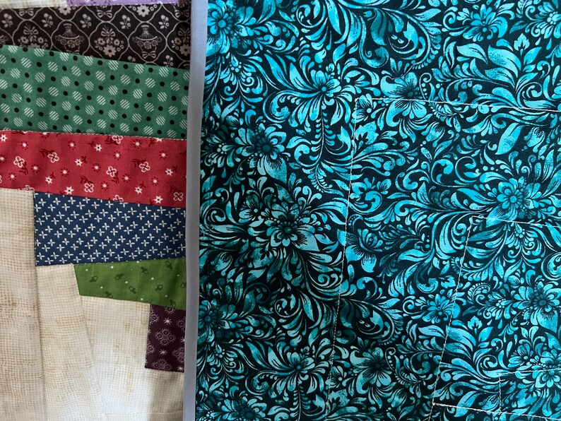 Calico Wonky Log Cabin - Etsy