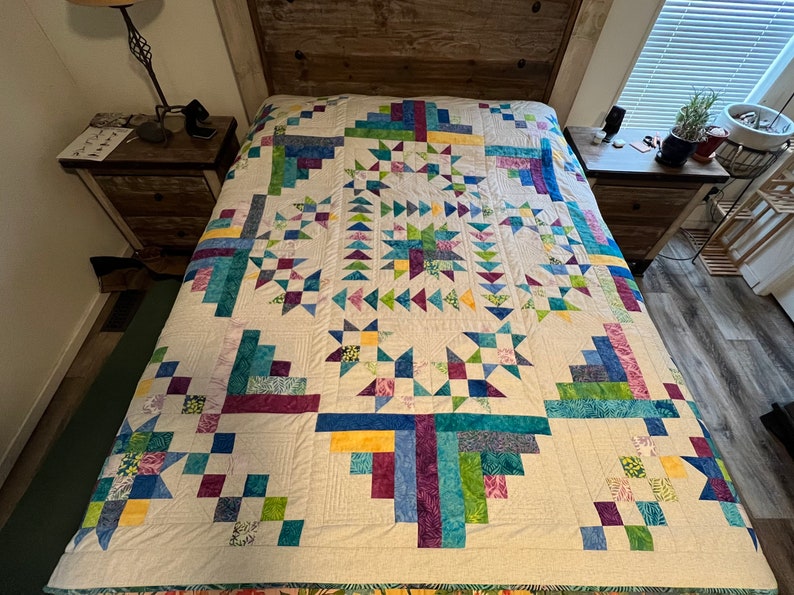 Warmth of Our Stars Pattern in Colorful Batiks - Etsy