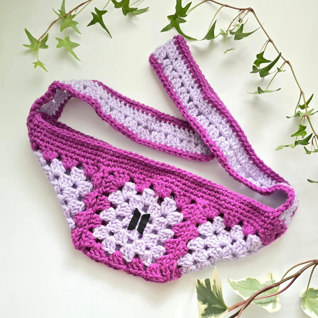 BTS Bangtan ARMY Hand-crochet Fanny Pack Bag - Etsy