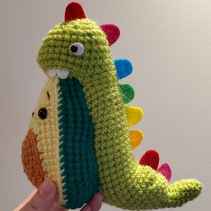 PDF ONLY - Hey Bear Avocado Dinosaur - Digital Pattern - Etsy