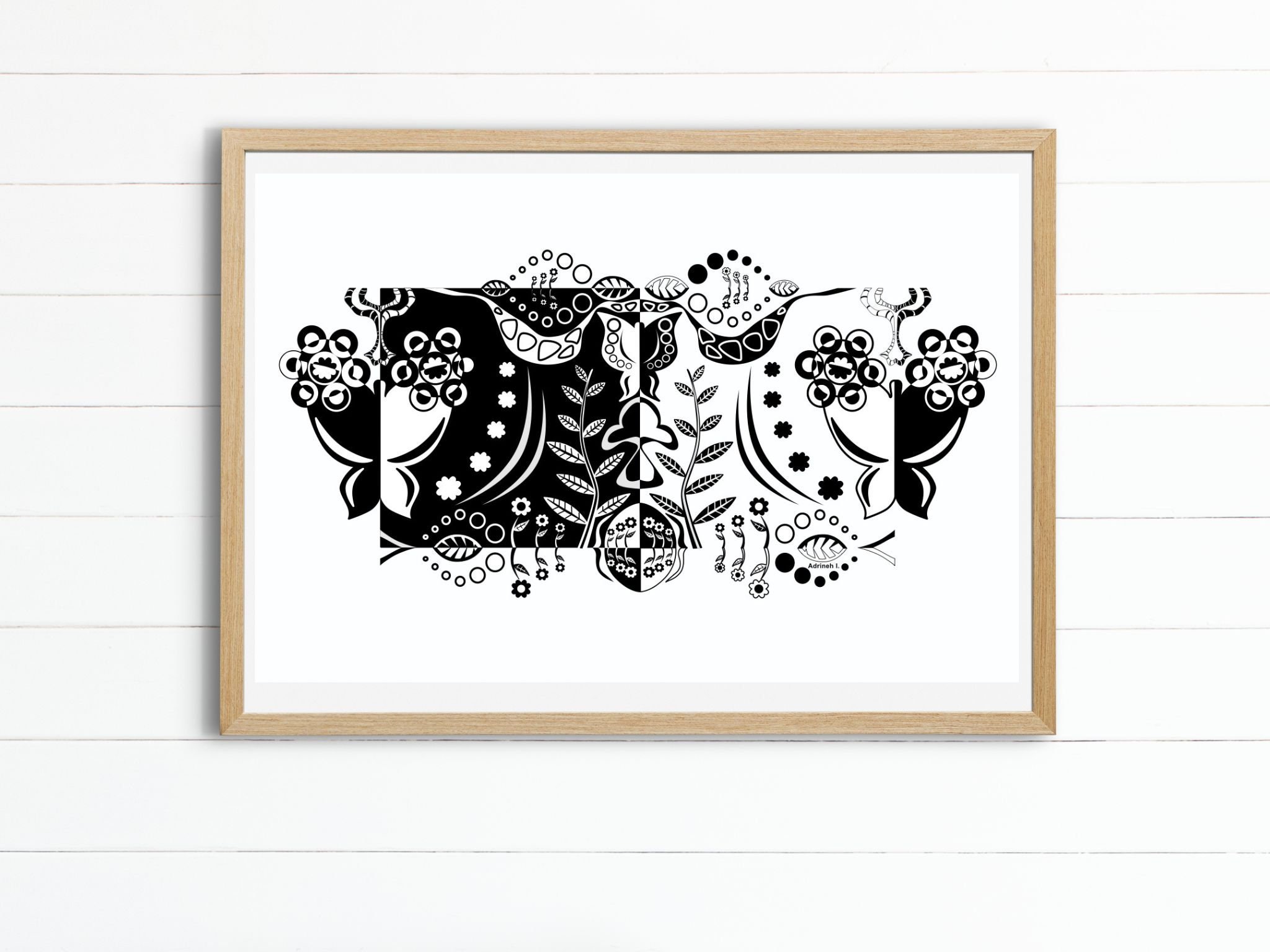 Printable, Digital Download, Digital Art, Digital Print, Black and ...