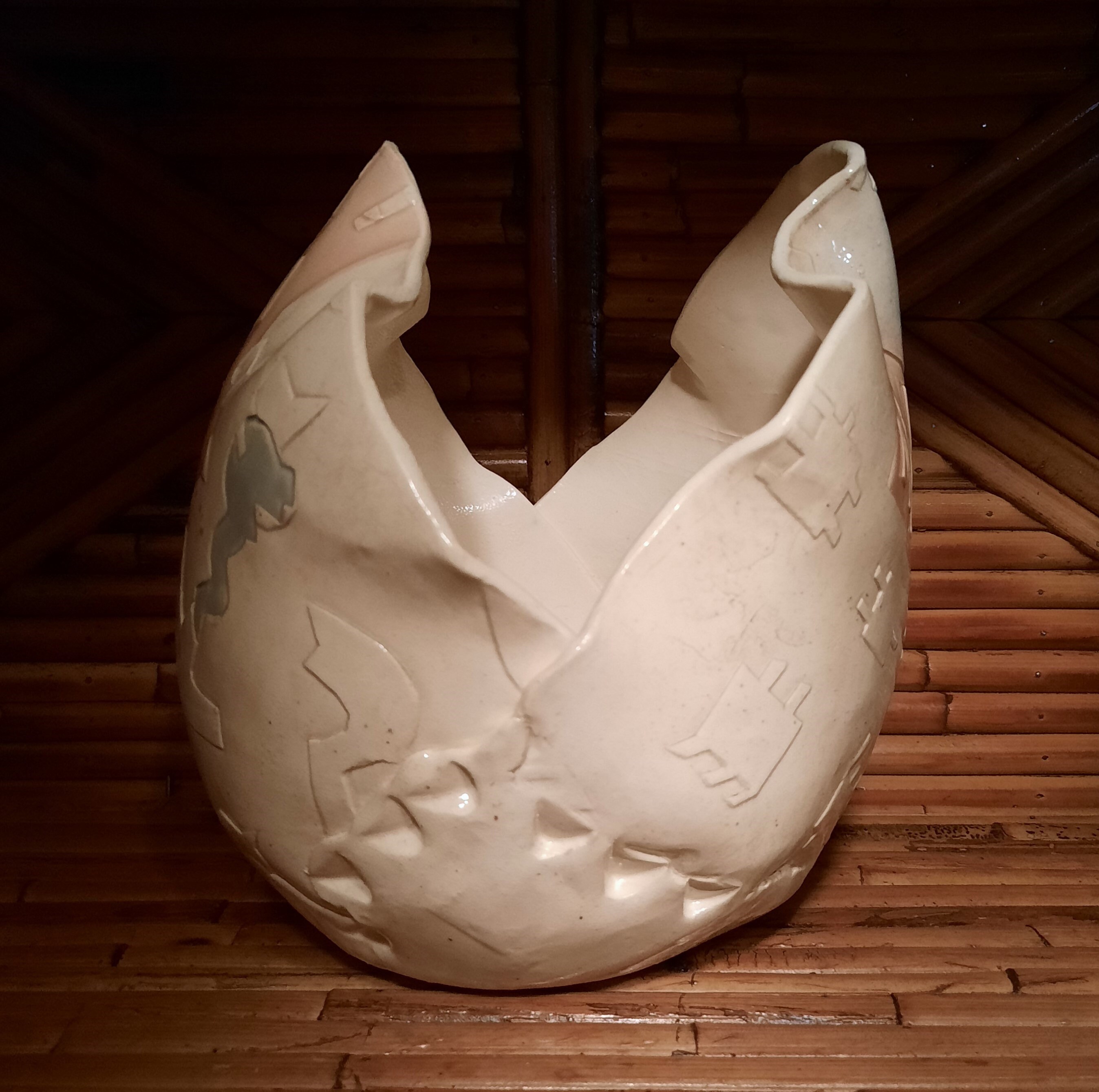 Vintage 1985 Barbara Demery 8 Ceramic Abstract Art Pottery Sculpture ...