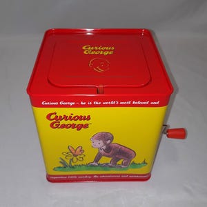 Classic Curious George Jack-in-the-box" Wind-up Music Box - Etsy