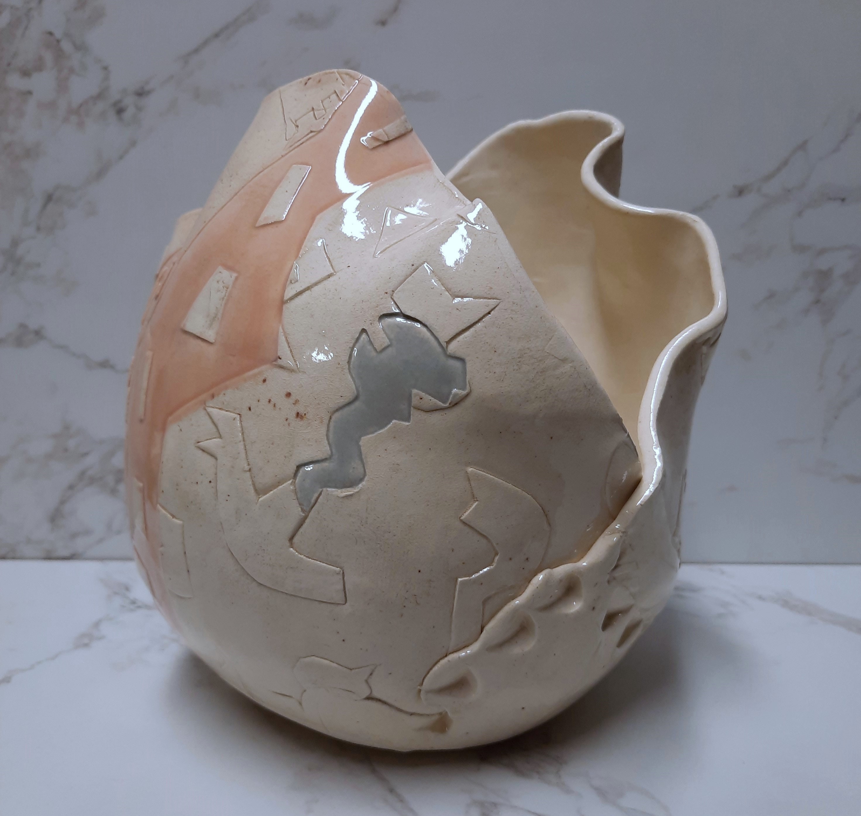 Vintage 1985 Barbara Demery 8 Ceramic Abstract Art Pottery Sculpture ...