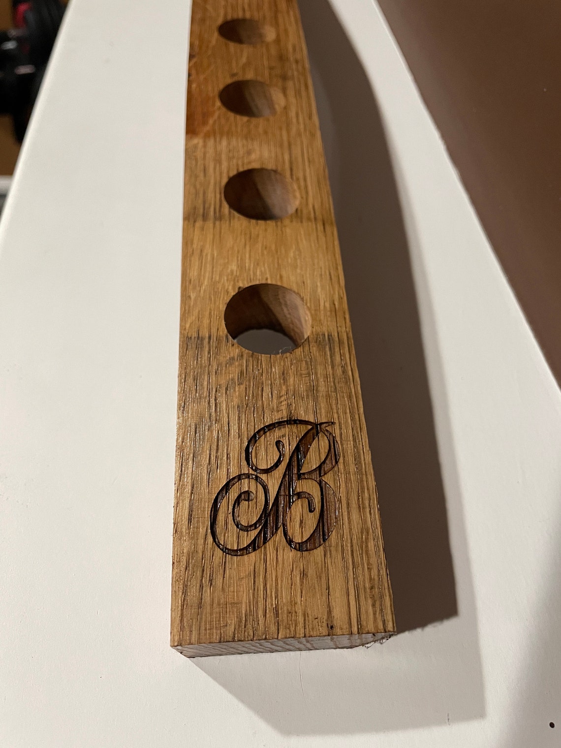 Blanton Cork Holder | Bourbon Barrel Stave Display for Blanton Tops ...