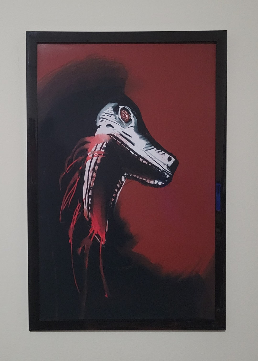 Creepy Bloody Creature Beast 11x17 Print Artwork - Etsy