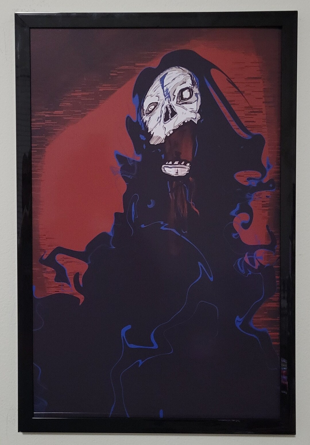 Shadow Enigma Original Skeleton Creature Art Print - Etsy