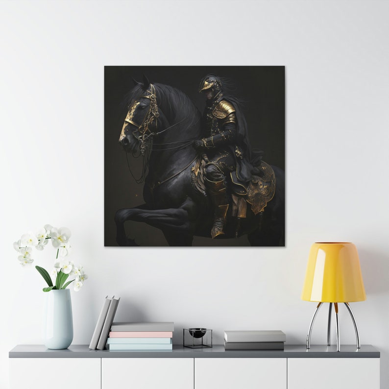 Black & Gold Knight - Etsy
