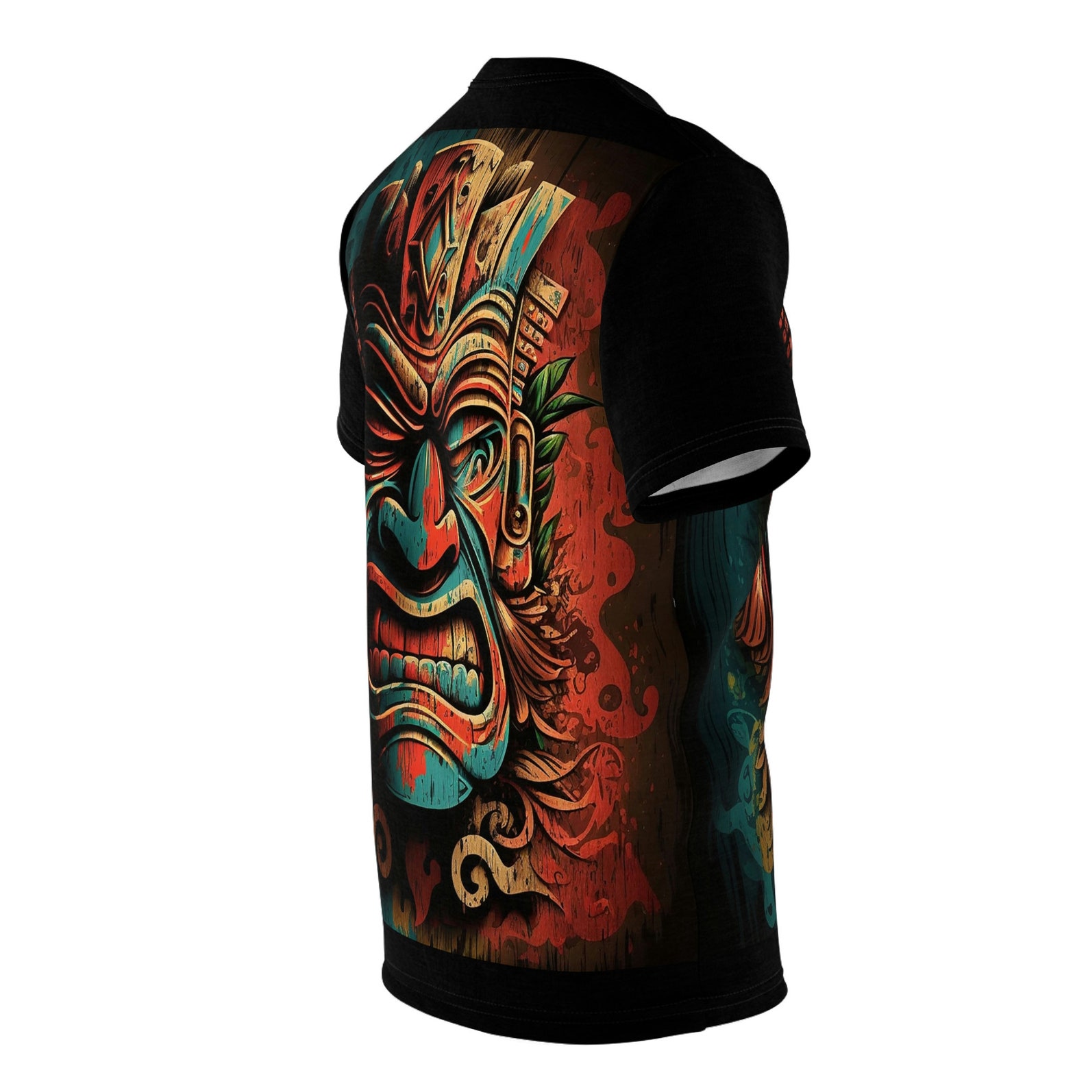 Angry Tiki Unisex AOP Cut & Sew Tee - Etsy