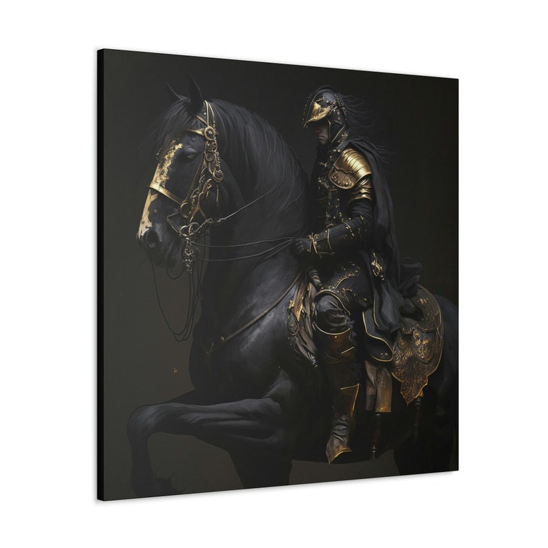 Black & Gold Knight - Etsy
