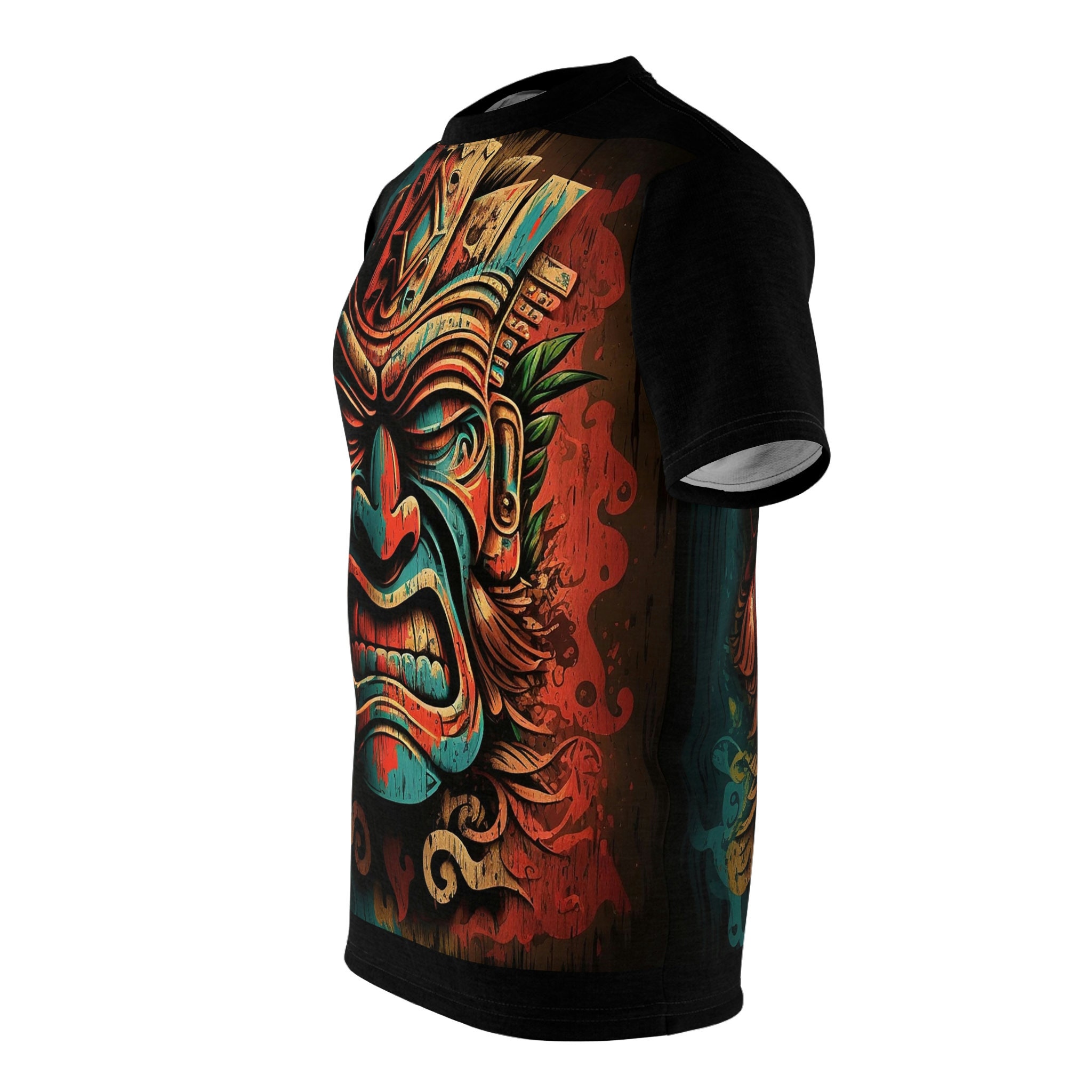 Angry Tiki Unisex AOP Cut & Sew Tee - Etsy