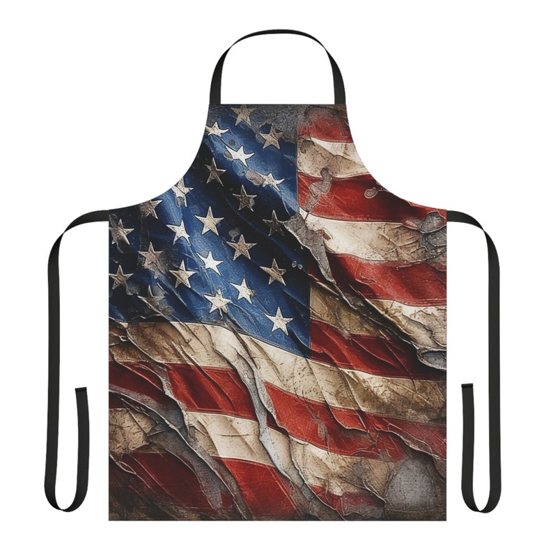 Distressed American Flag Apron (AOP) - Etsy