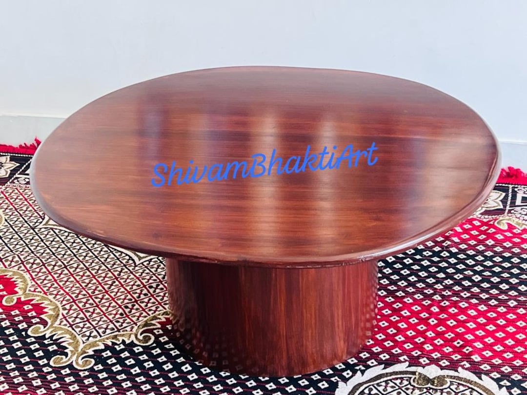 Indian Solid Wooden Coffee Table/ Wooden Hand Carved Tea Table/ Coffee ...