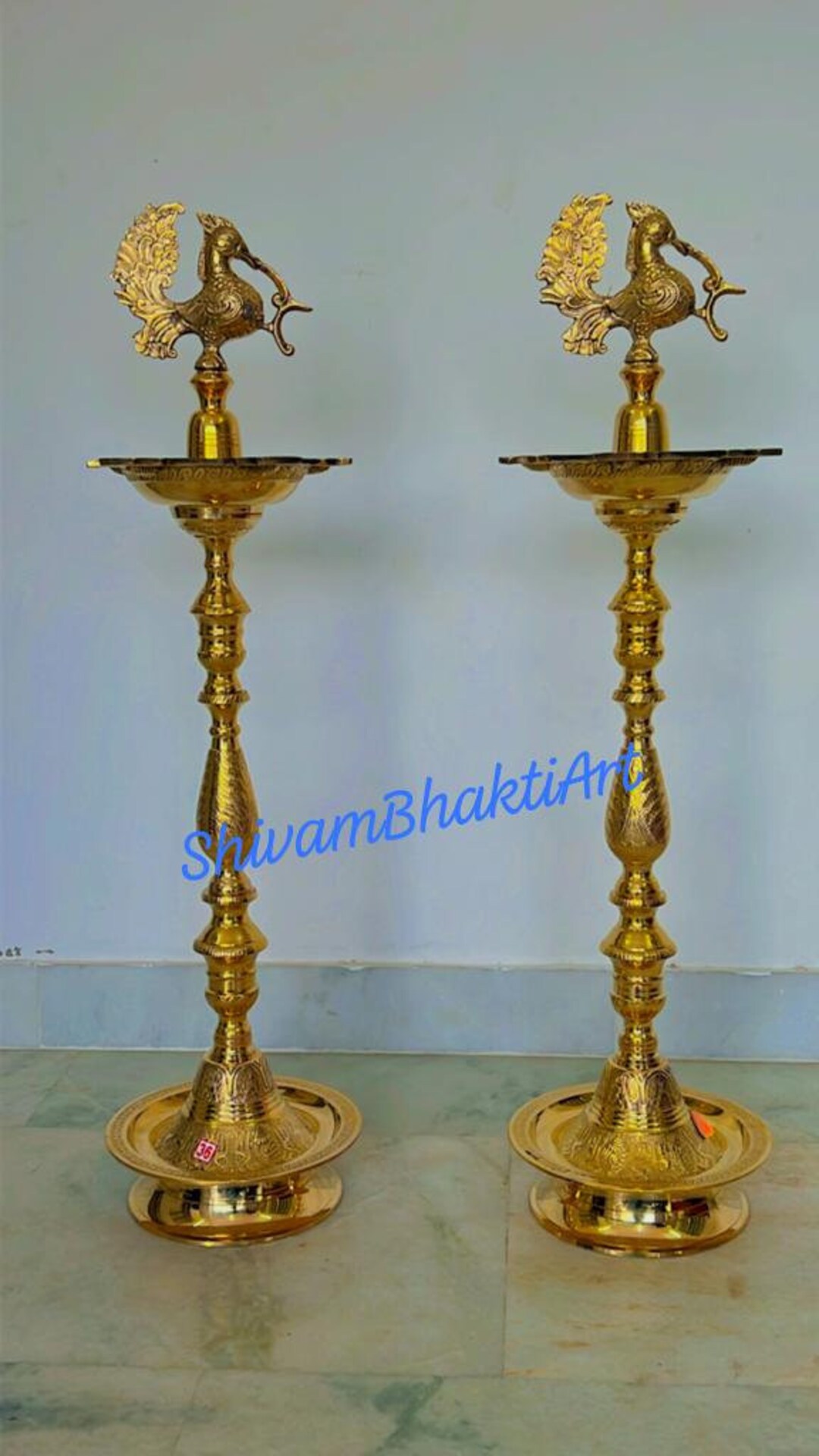 Mahabharat Deepak/ Brass Diya/ Annapakshi Kuthu Vilakku/ Brass Diya ...