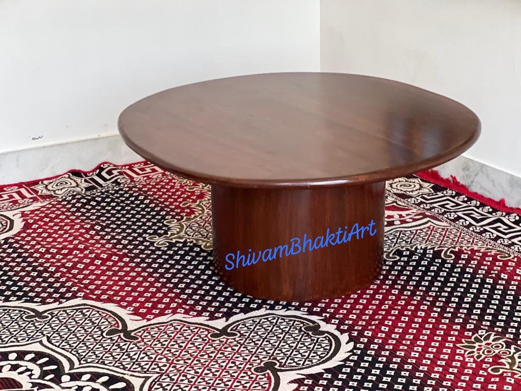Indian Solid Wooden Coffee Table/ Wooden Hand Carved Tea Table/ Coffee ...