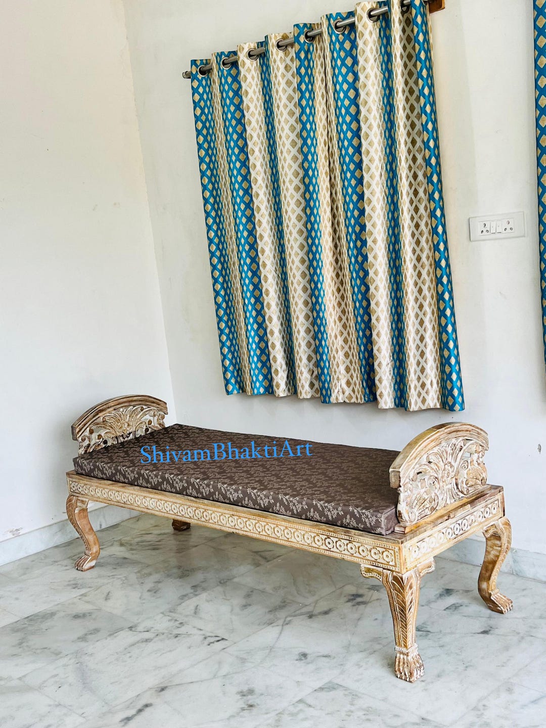 Indian Teak Wooden Diwan, Fine Carved Sofa (72x24x29) - Etsy