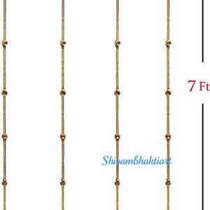 Handcrafted Pure Brass Chain, Brass Swing Chain, Pure Brass Golden ...