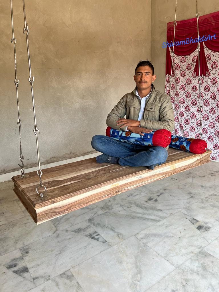 Rose Wooden Swing, Rose Wooden Ceiling Swing / Rosewood Swing With ...