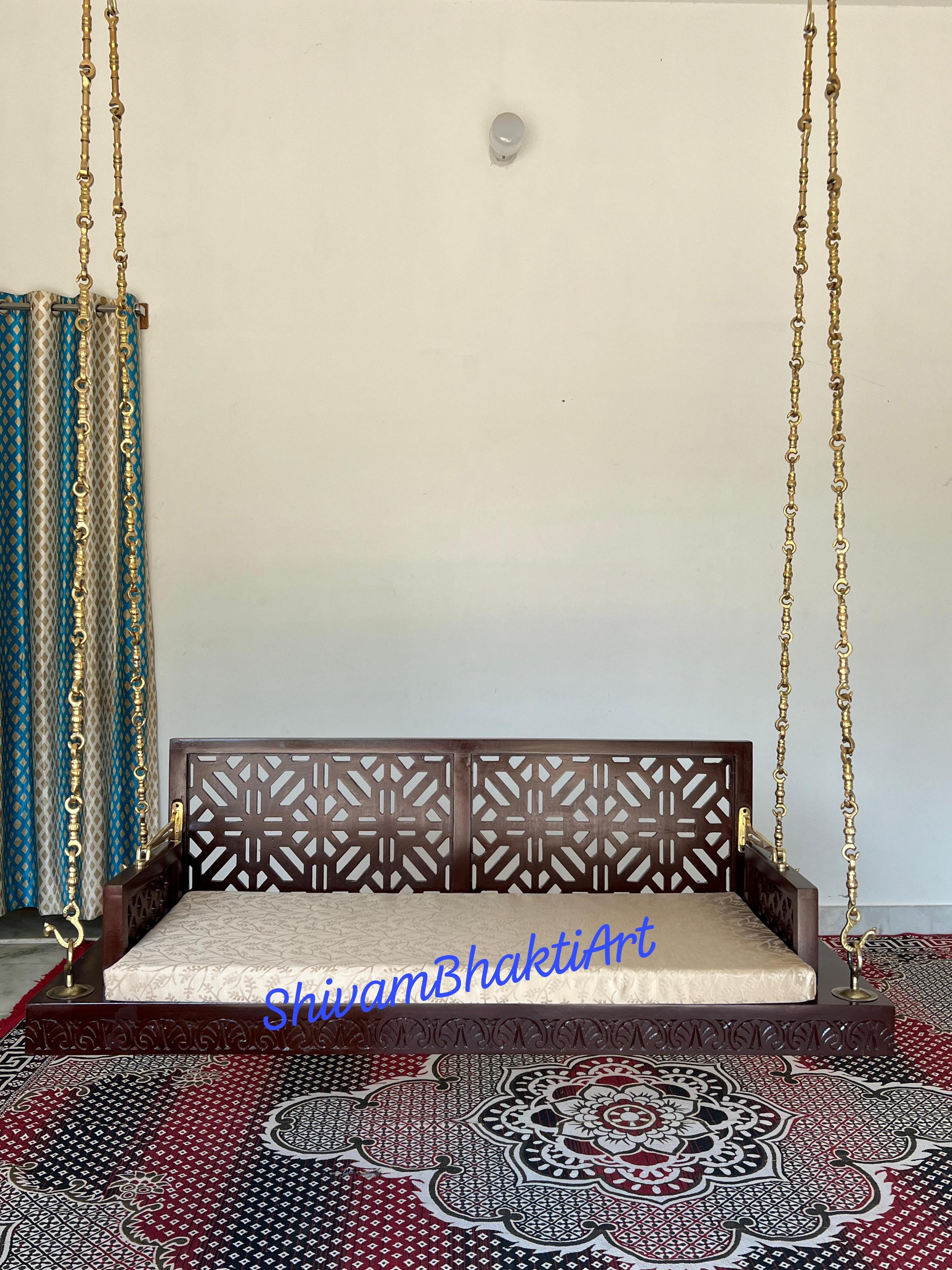 Teak Wooden Reversible Swing,teak Wooden Ceiling Swing /teak Swing ...