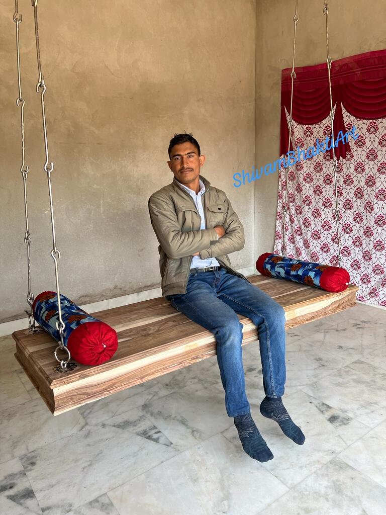 Rose Wooden Swing, Rose Wooden Ceiling Swing / Rosewood Swing With ...