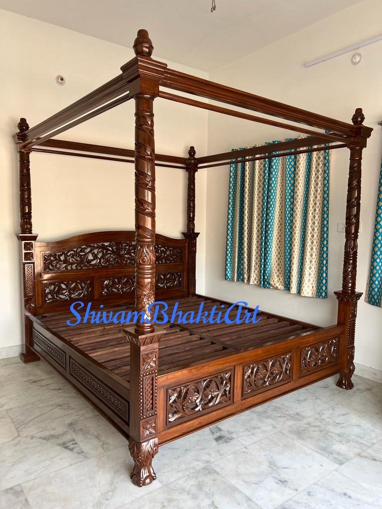 Four poster king bed frame store
