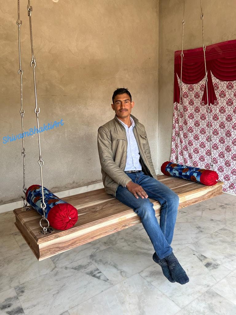 Rose Wooden Swing, Rose Wooden Ceiling Swing / Rosewood Swing With ...