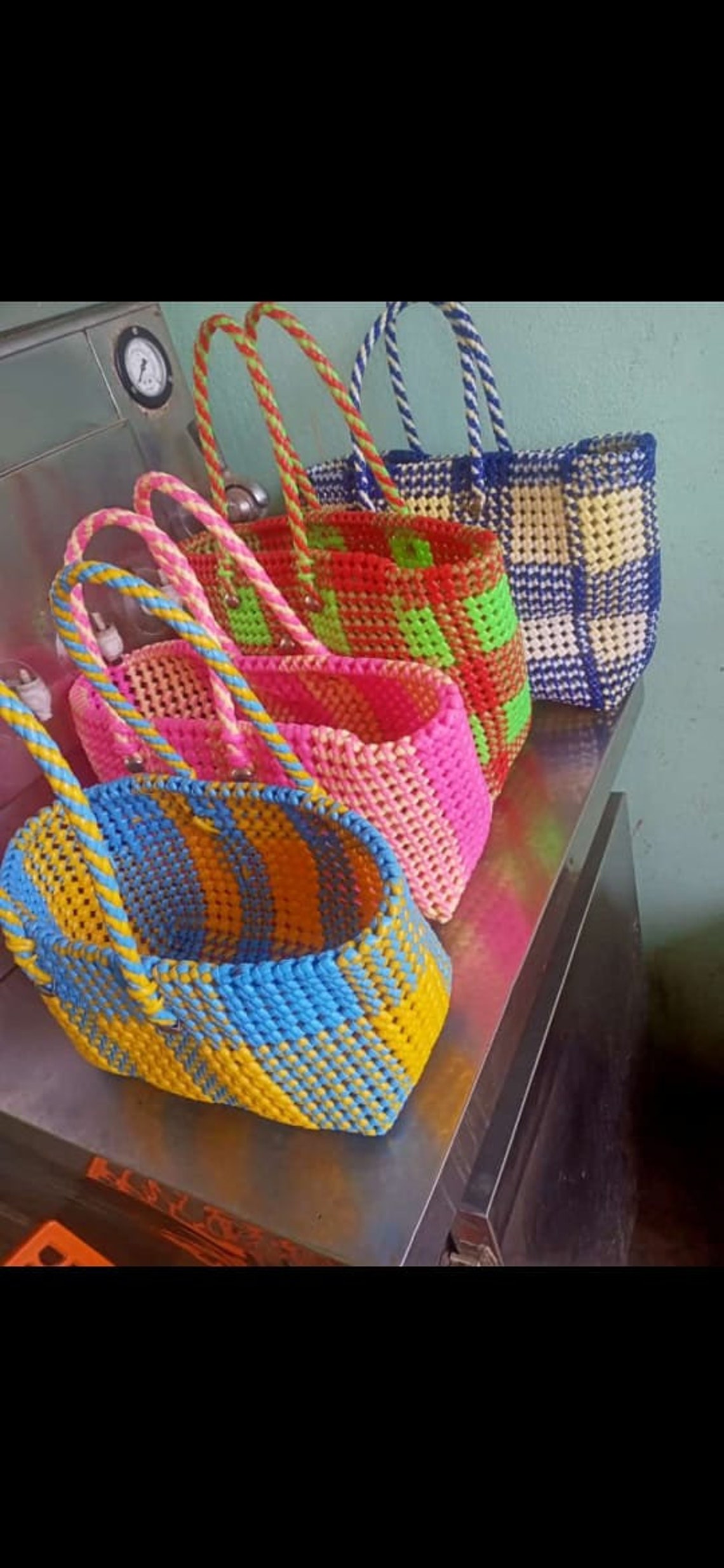 Multi Colours Storage Plastic Wire Basket Shops - Etsy