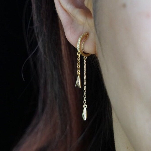 Dangle Clip Earrings - Etsy