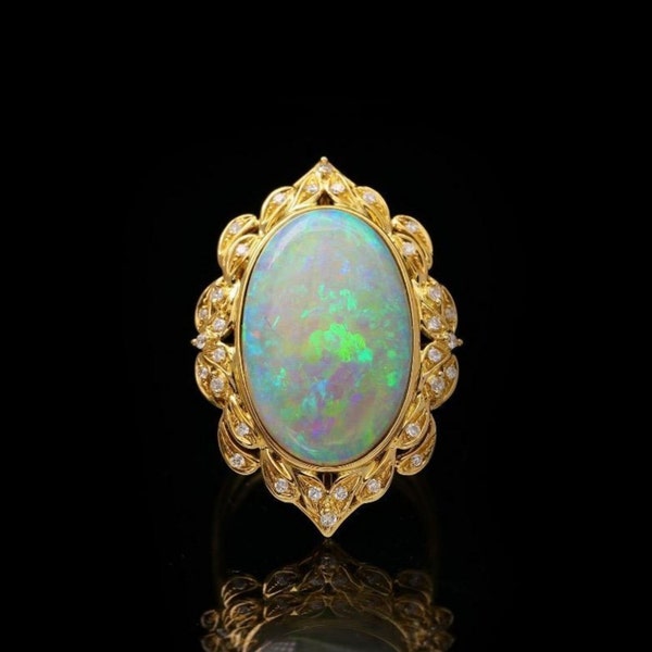 Unique Opal Ring - Etsy