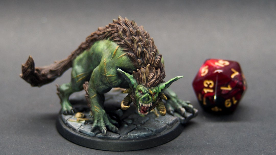 Hand-painted Barghest Mini for Dnd, Pathfinder, and Tabletop Rpgs - Etsy