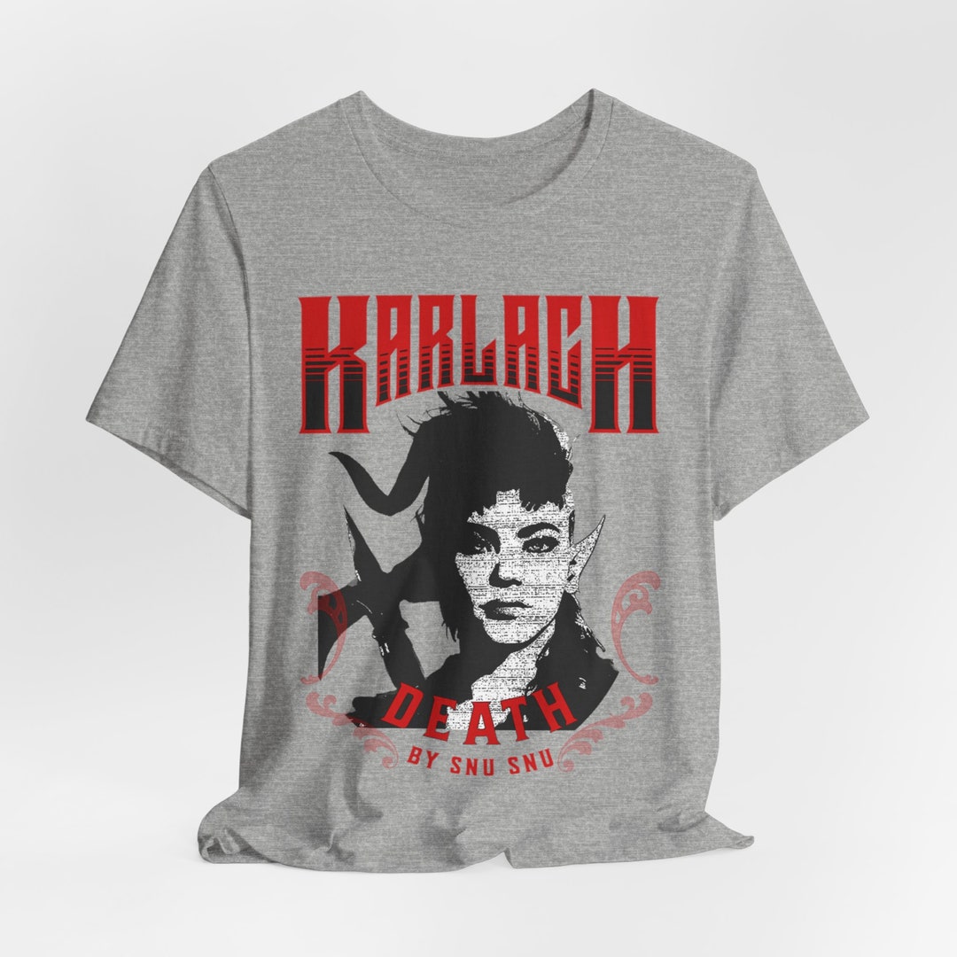Gamer RPG Fan Art Unisex Jersey Short Sleeve Tee - Karlach, BG3, Death ...