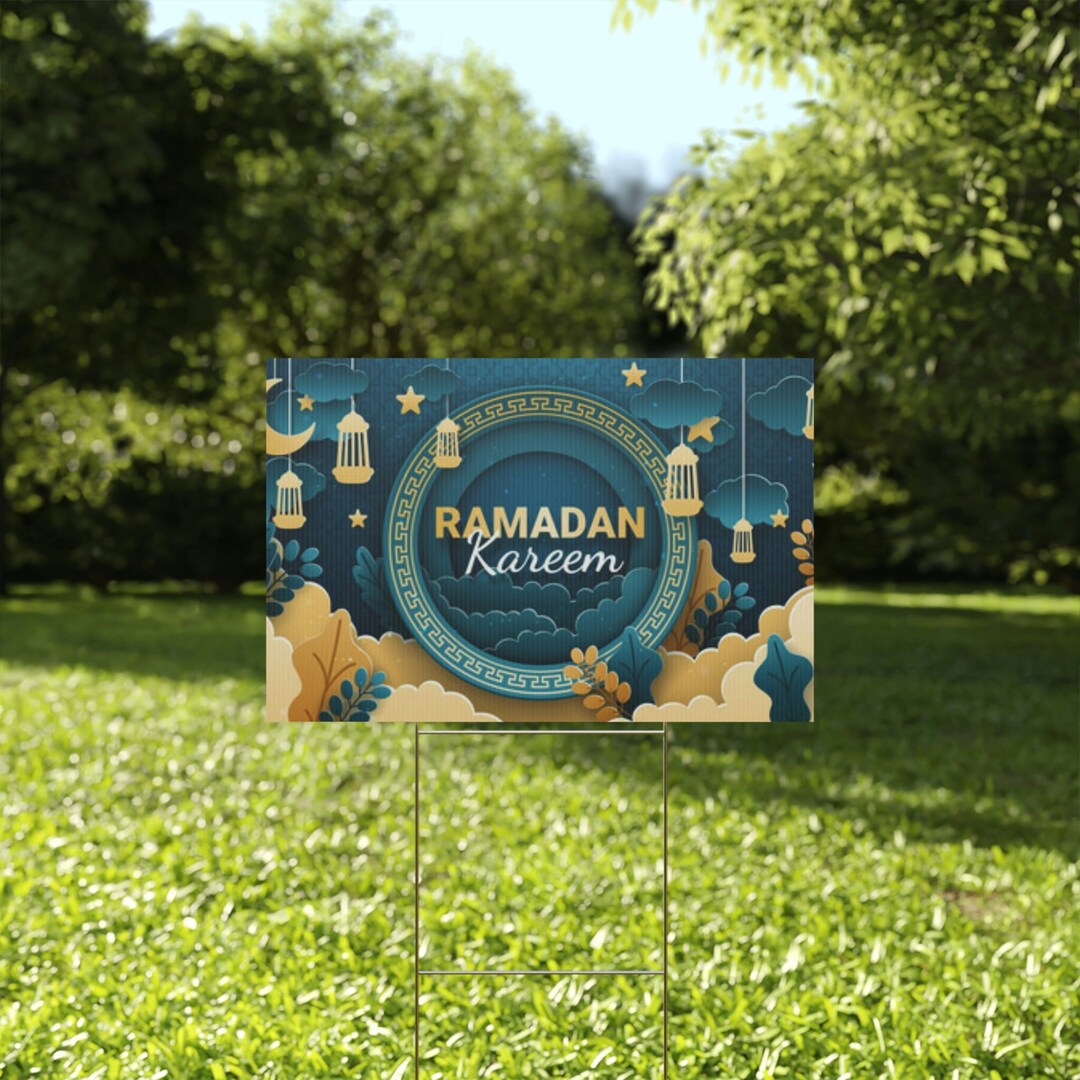 Ramadan Mubarak Yard Sign, Ramadan Mubarak Bannar, Ramadan Outdoor ...