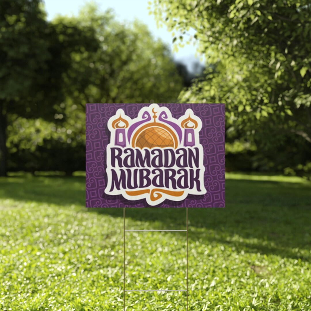 Ramadan Mubarak Yard Sign, Ramadan Mubarak Bannar, Ramadan Outdoor ...