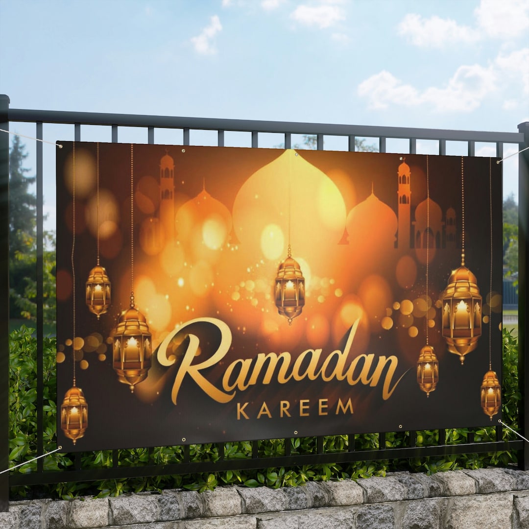 Ramadan Mubarak Banner, Ramadan Mubarak Yard Banner, Ramadan Outdoor ...