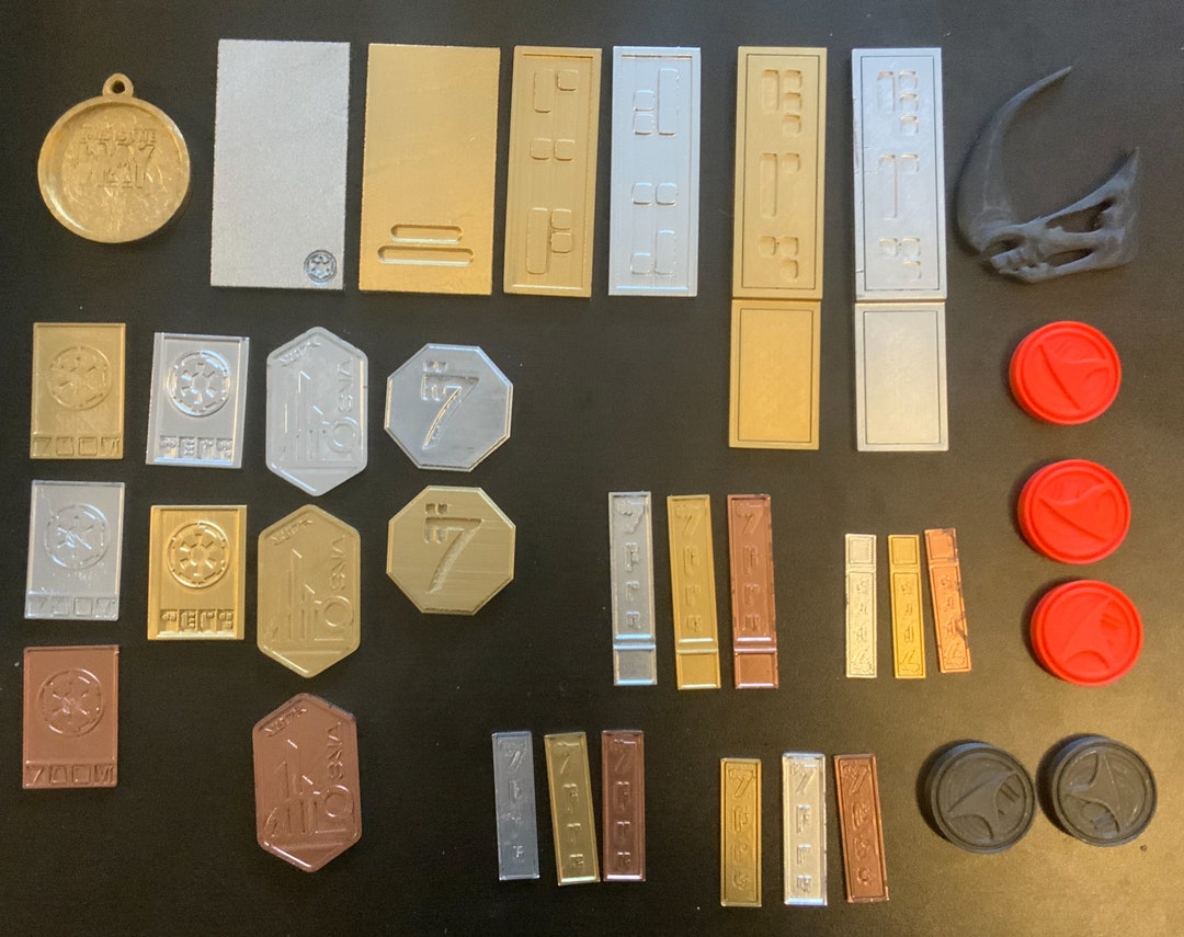 Mando Ingot, Credits, Chips, Signet, Pendant, Flan, Batuuan Credit Etc ...