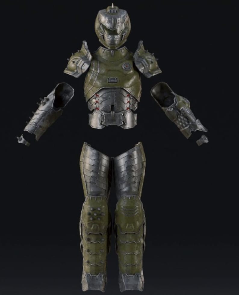 Dark Ages Doom Slayer Armor! Gauntlets, Shoulders and Elbows! Physical ...