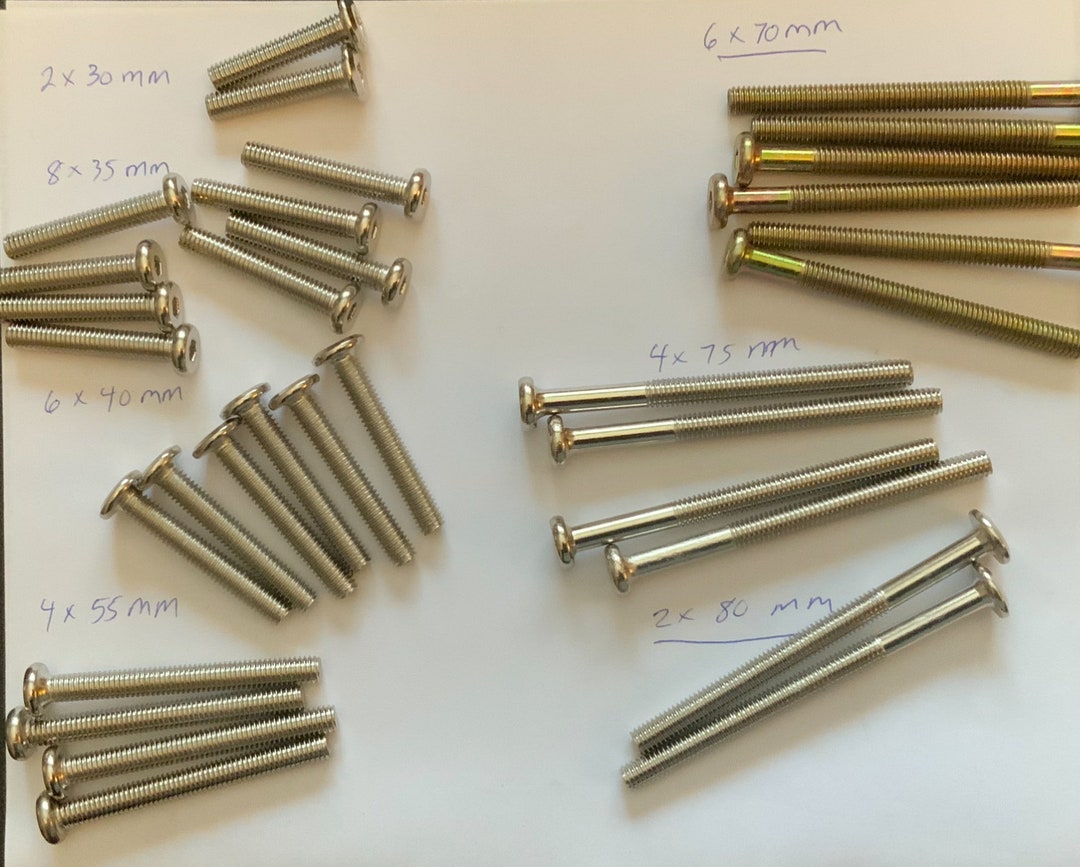 Battle Droid Bolt Kit! All Sizes Needed! Cap and Barrel Nuts! - Etsy