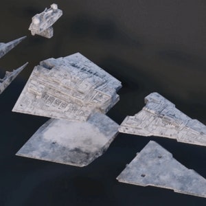 1:48 Scale Star Destroyer Model Kit! Physical Item! Miniature Games ...