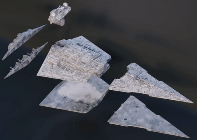 1:48 Scale Star Destroyer Model Kit! Physical Item! Miniature Games ...