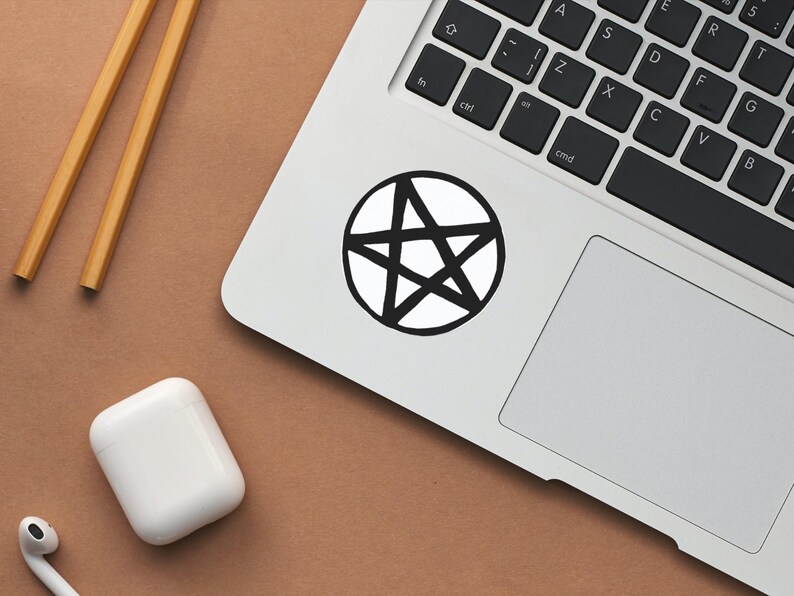 Pentagram Symbol Illustration, Halloween Clip Art, Sticker, Instant ...