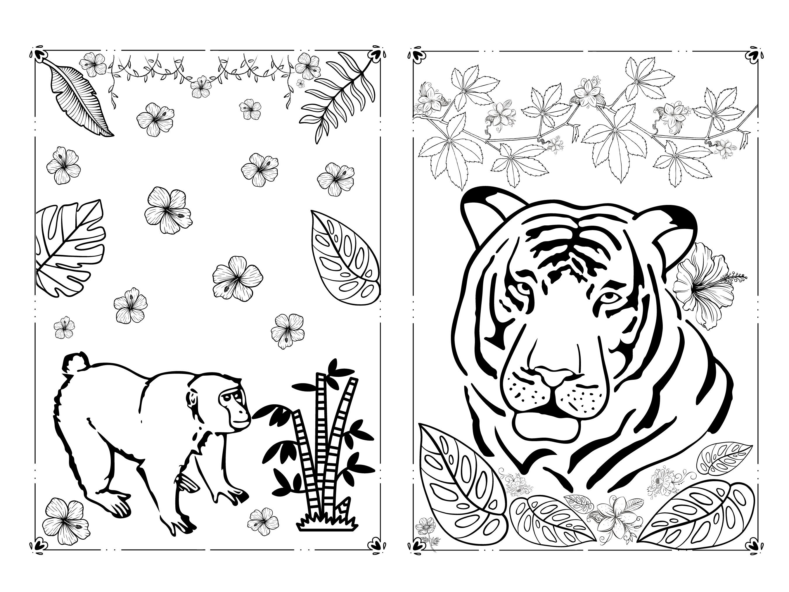 Minimalist Coloring Pages | Printable Coloring Book | Kids Coloring ...